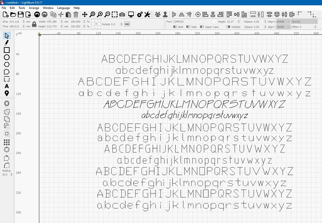 Single Line Fonts For LightBurn Laser SIG SD Woodworking